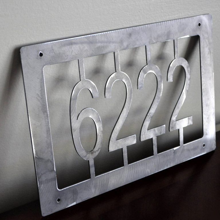 Custom House Address Plate for Sale | Made In Michigan