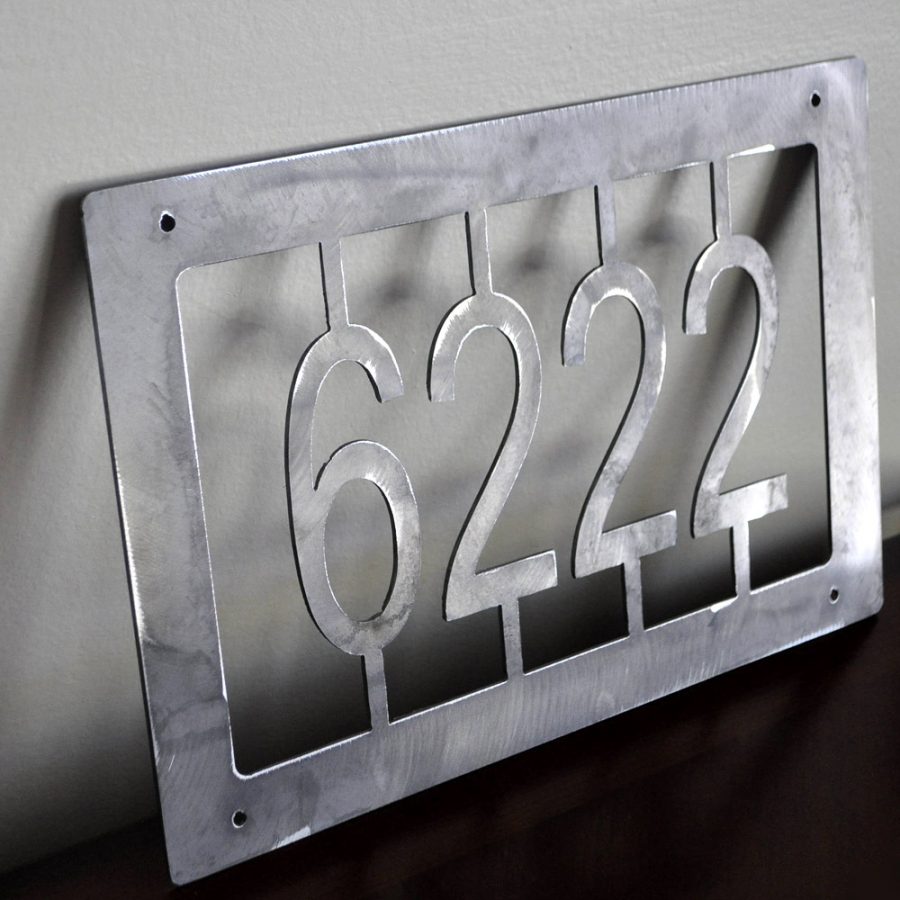 Custom House Address Plate for Sale | Made In Michigan