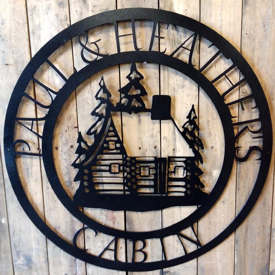 Personalized Metal Cabin Sign for Sale | Made In Michigan